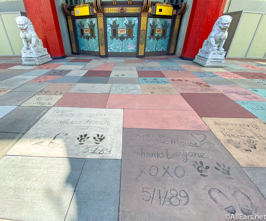 Hollywood Studios Chinese Theatre Tile Handprints General - AllEars.Net