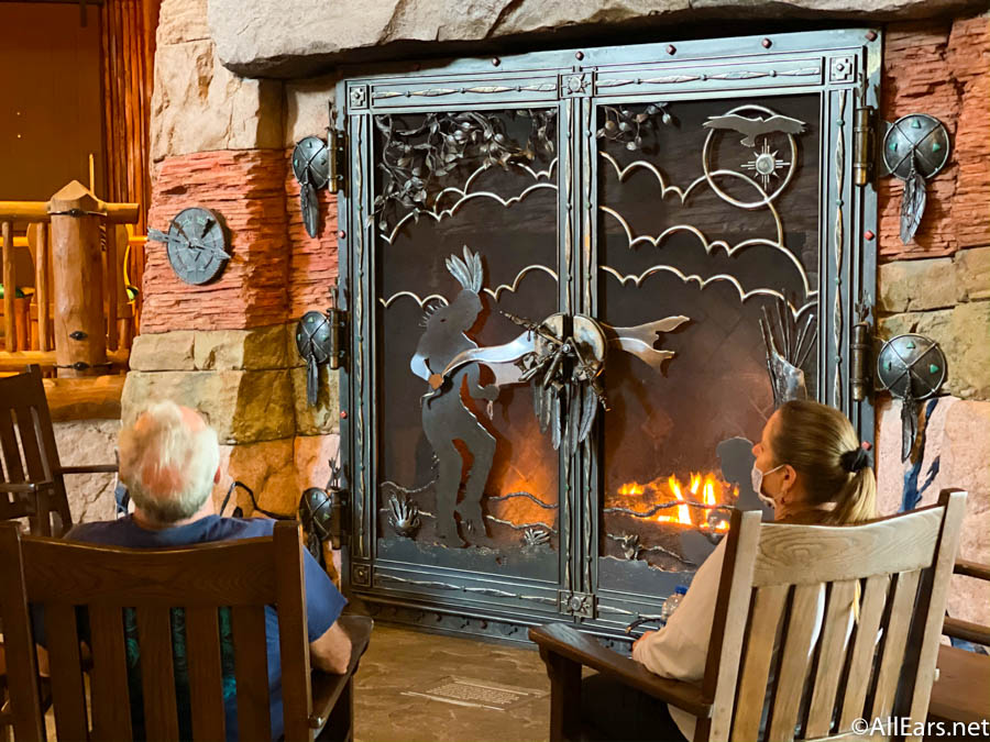 2021-wilderness-lodge-fireplace - AllEars.Net