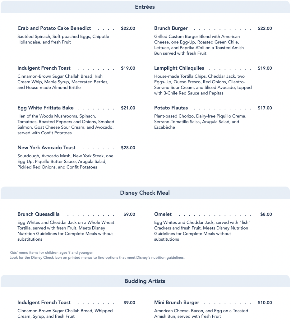 FIRST LOOK at Lamplight Lounge's Brunch in Disneyland Resort! - AllEars.Net