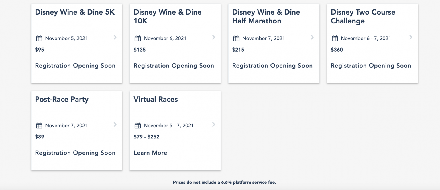 NEWS: Registration for runDisney's 2021 Wine & Dine Weekend is Now ...