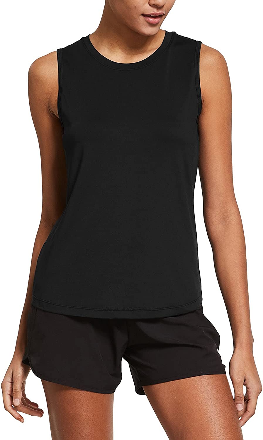 Baleaf Womens Sleeveless Workout Shirts Exercise Running Tank Tops