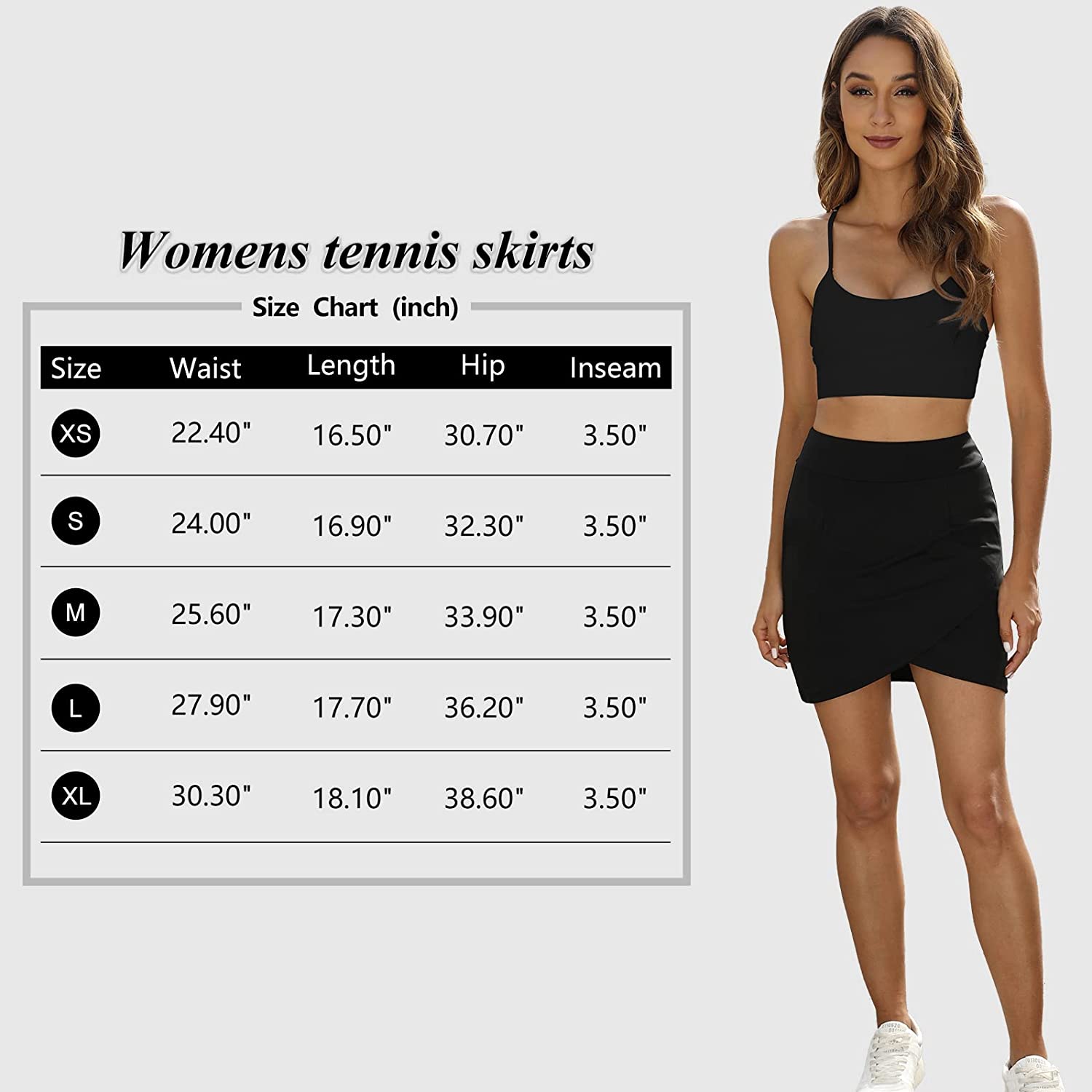 LouKeith Tennis Skirts for Women Golf Athletic Activewear Skorts Mini ...
