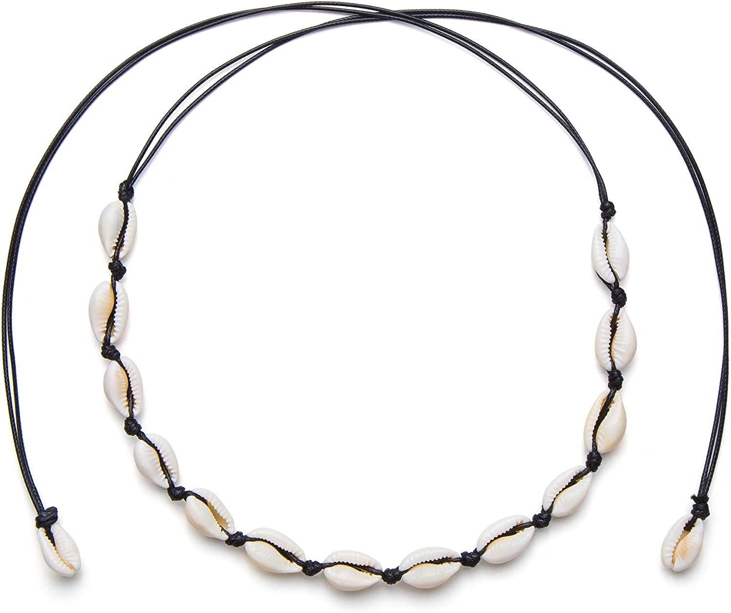 Qceasiy Seashell Necklace Choker for Women Summer Hawaiian Style ...