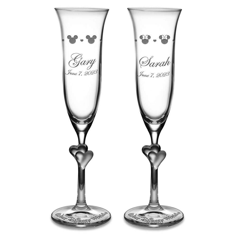 Mickey and Minnie Flute Set by Arribas - AllEars.Net