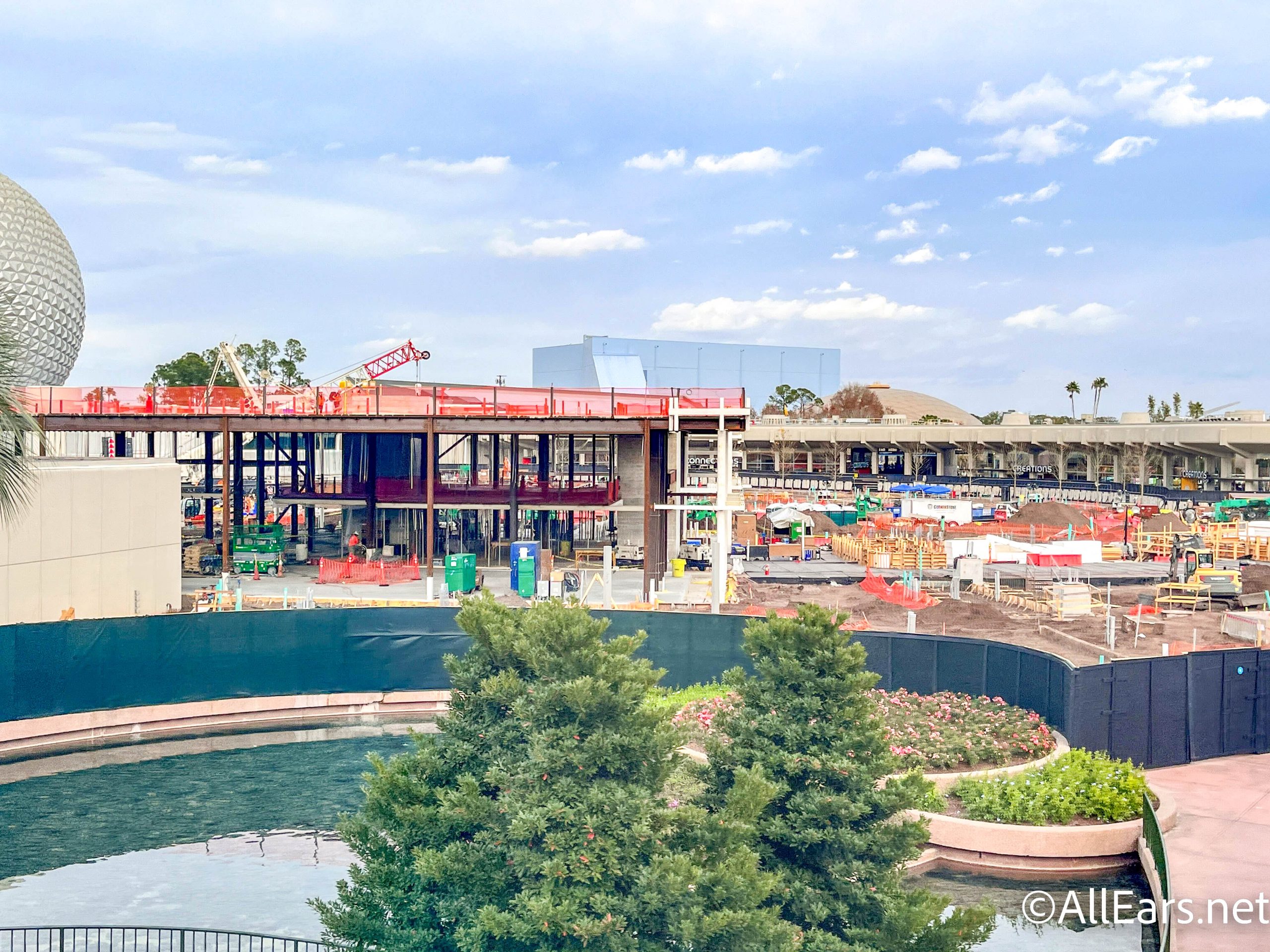 wdw 2023 epcot construction transformation communicore hall plaza-5 ...