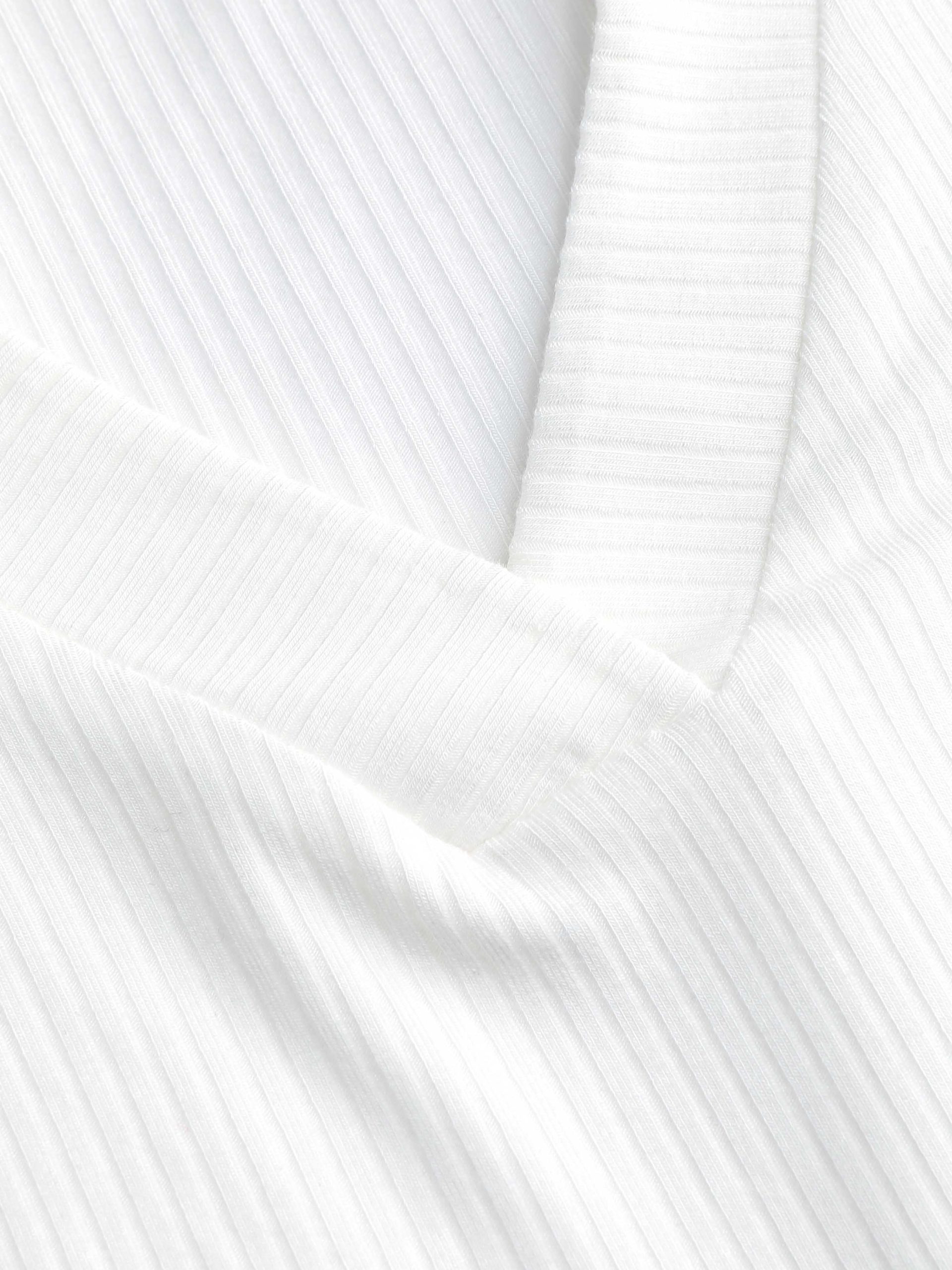 Solid V-neck Collar Short Sleeve Tee - AllEars.Net