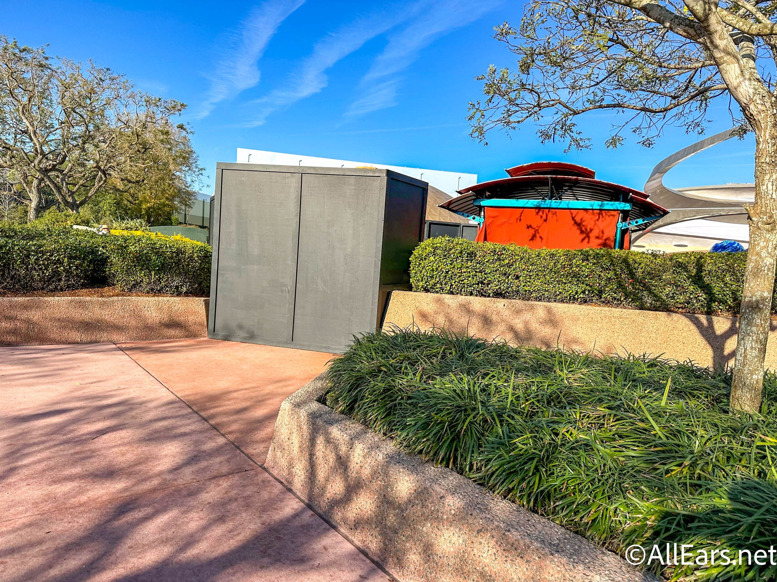wdw 2023 epcot world discovery snack stand construction - AllEars.Net