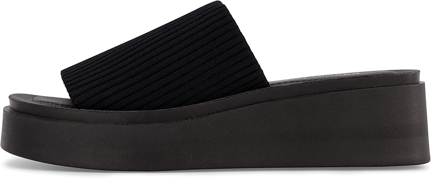 CUSHIONAIRE Women's Pim knit platform sandal with +Memory Foam ...