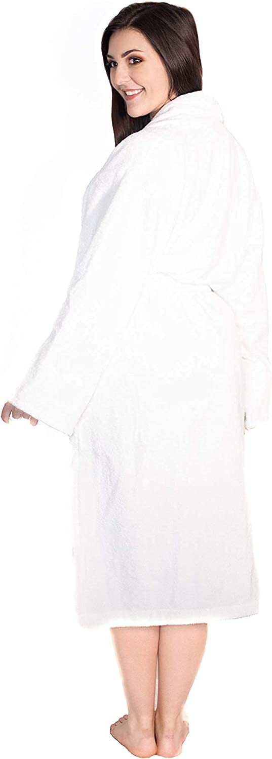 Halley Luxury Bathrobe for Women & Men, Shawl Collar Spa Bath Robes ...