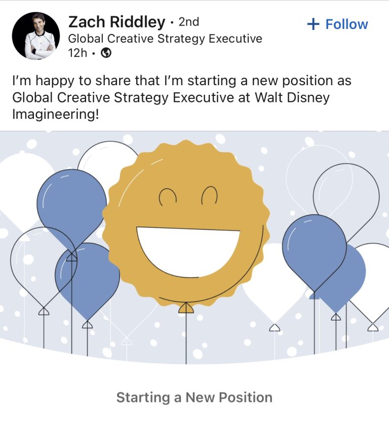 Walt Disney Imagineering Executive Zach Riddley Starts NEW Position ...