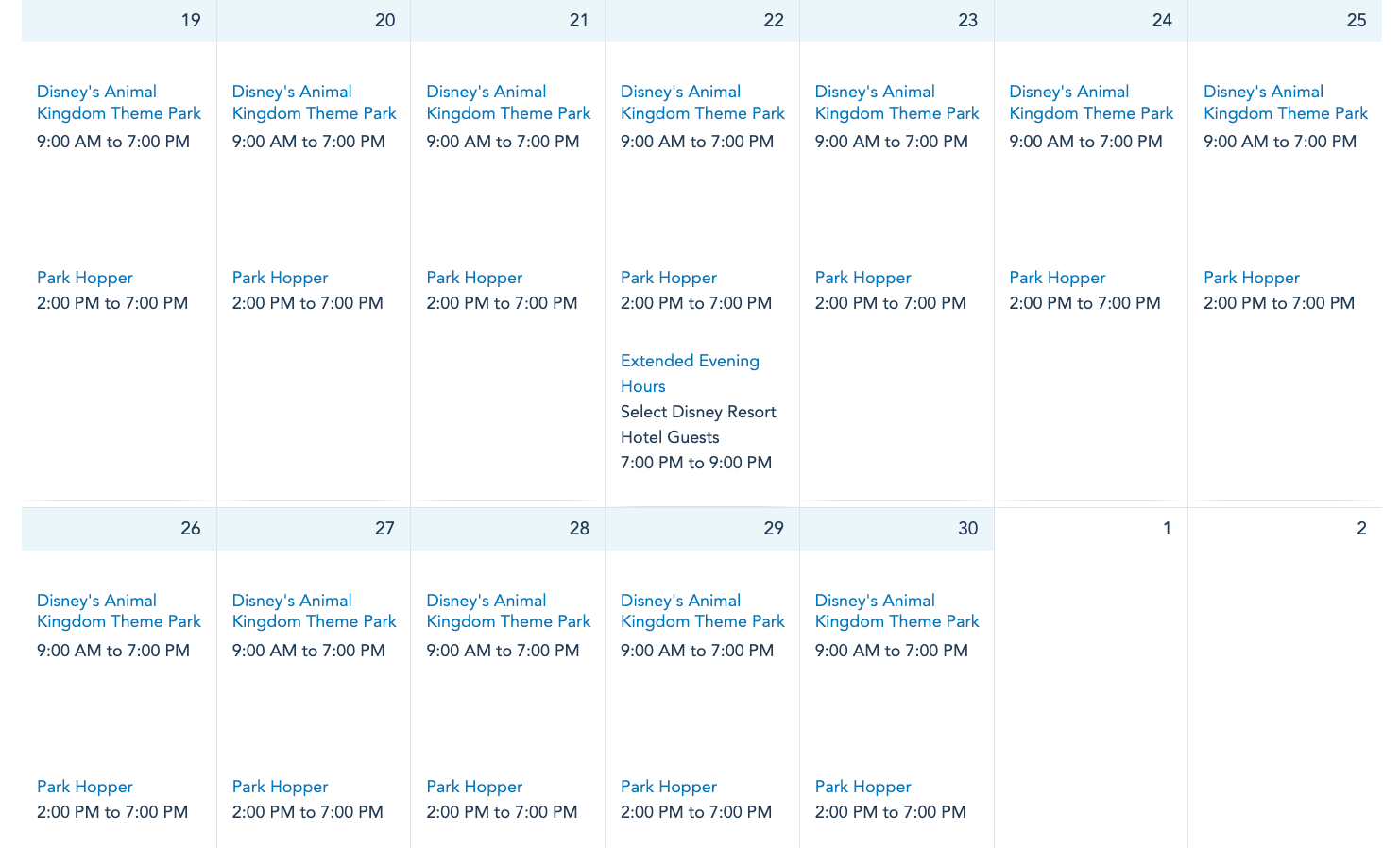 A FULL List Of Disney World Park Hours Through December 2023 - AllEars.Net