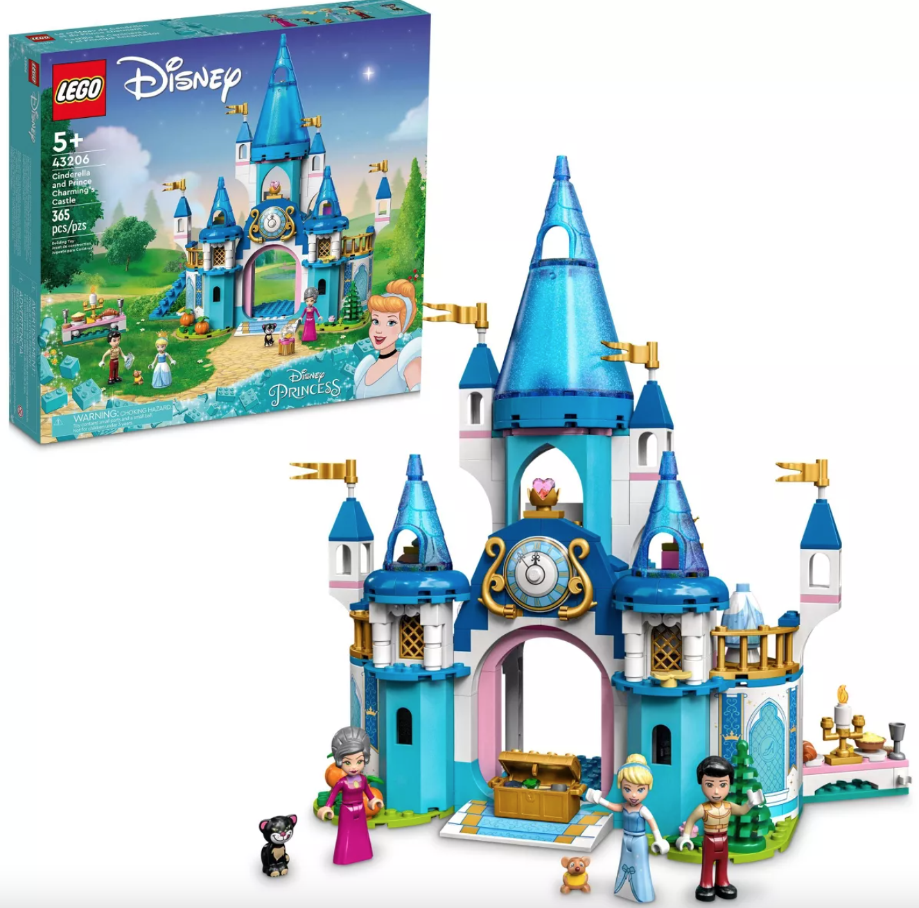 2023 target LEGO Disney Cinderella & Prince Charming's Castle Set ...