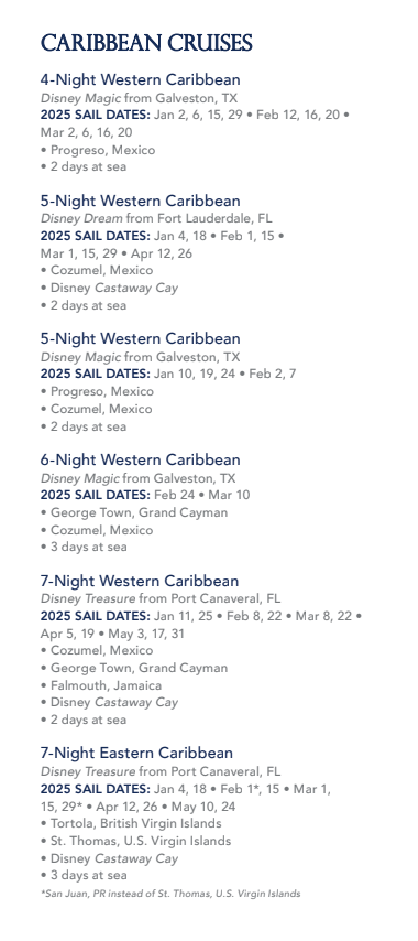 2025 DCL sail dates-3 - AllEars.Net