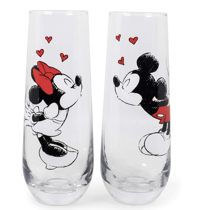 Mickey and Minnie flute glasses amazon - AllEars.Net