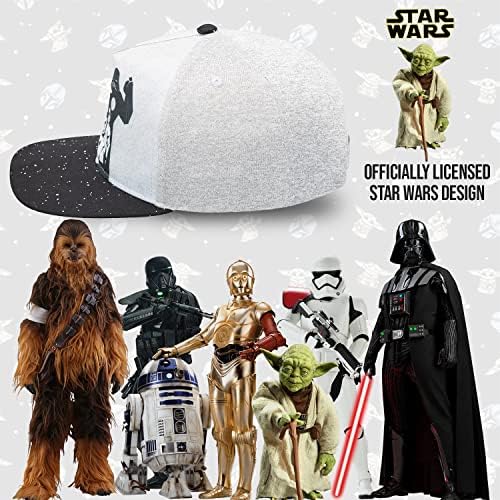Star Wars Classic Embroidered Logo Flatbrim Baseball Cap Hat, Boys ...