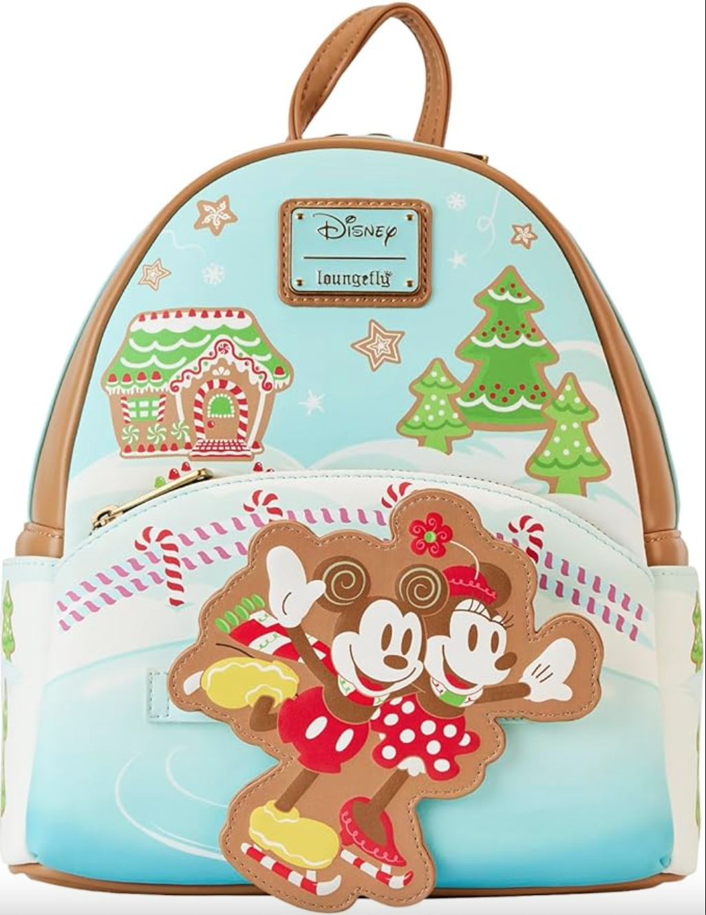 2023 amazon Loungefly Mickey and Minnie Ice Skating Holiday Backpack ...
