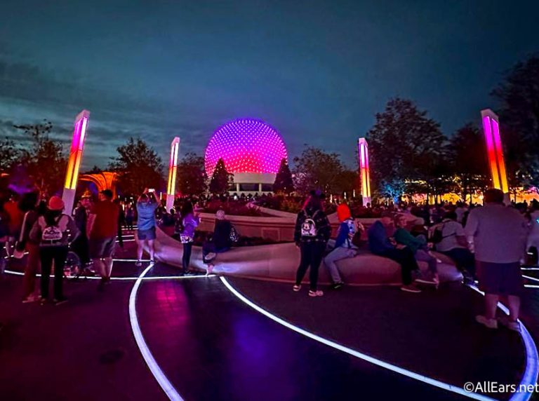 It's Official. The NEW Glowing Sidewalks Have Debuted in EPCOT ...