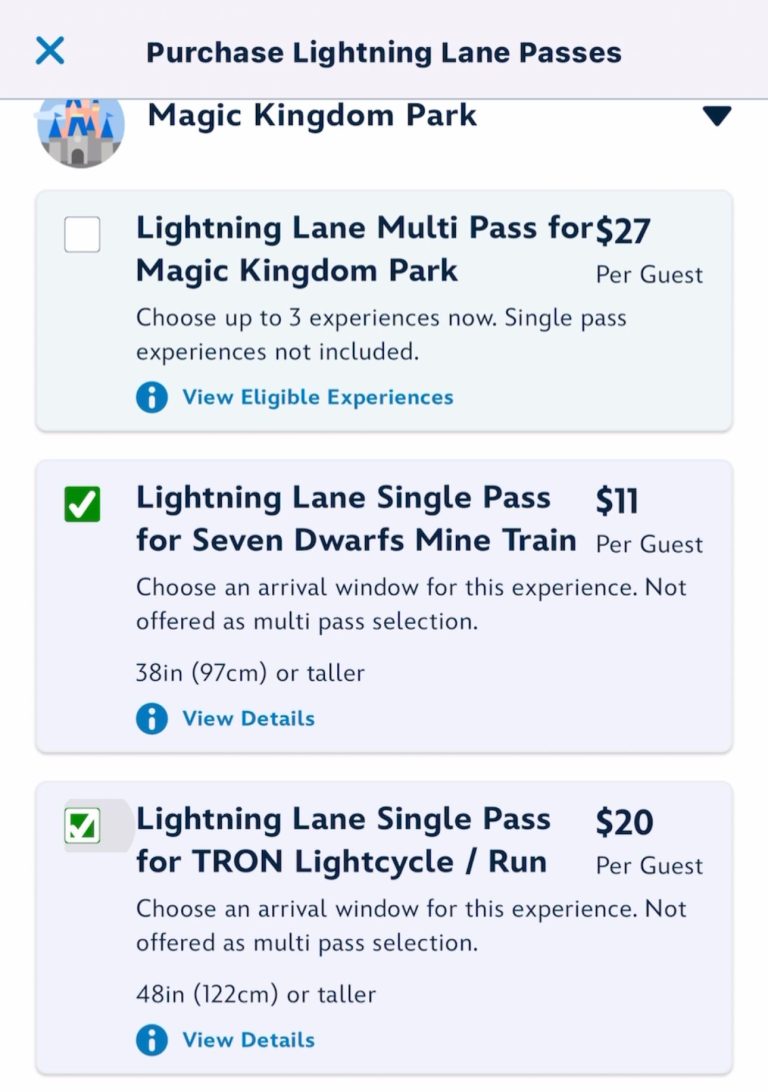 Step by Step: How to Book Lightning Lanes Through Disney World's NEW ...