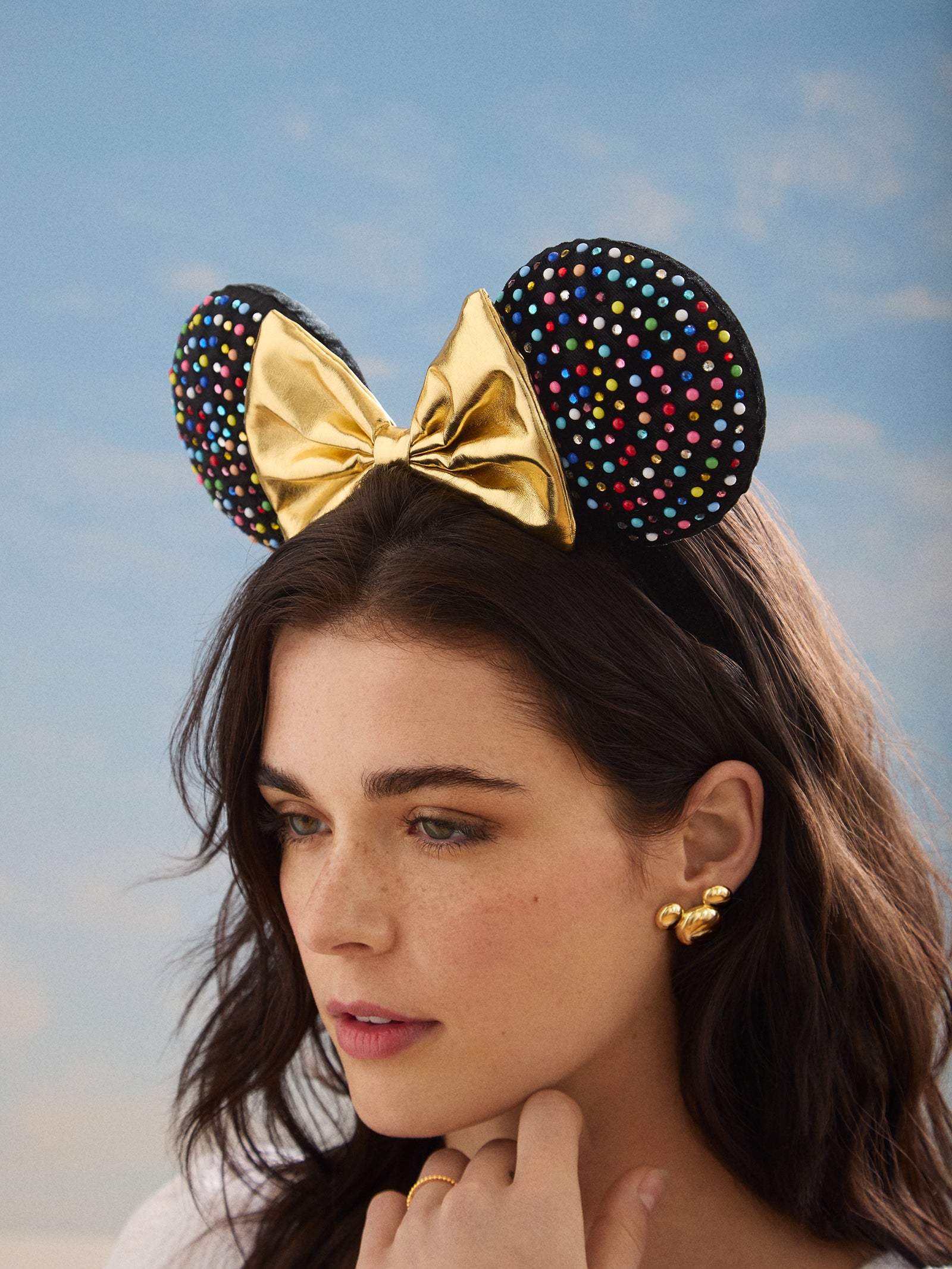 Minnie Mouse Disney Multicolored Gem Ears Headband - AllEars.Net