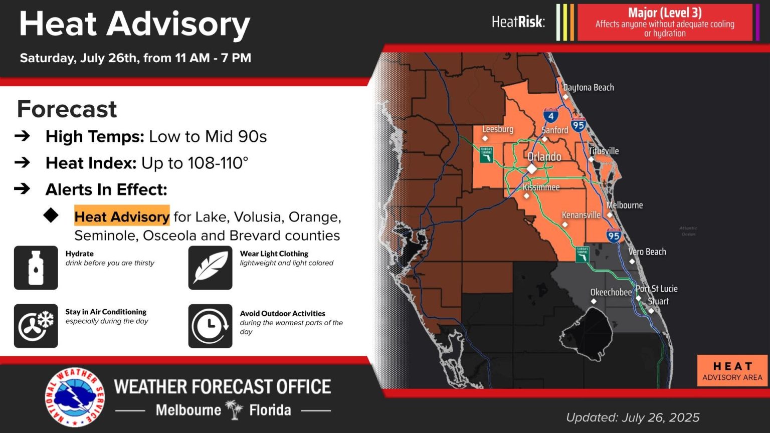 NEWS: Heat Advisory Issued for Disney World with Temperatures Near ...