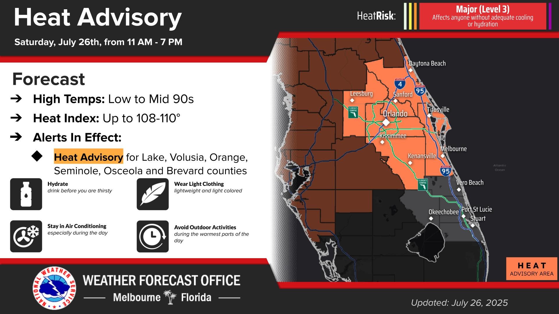 NEWS: Heat Advisory Issued for Disney World with Temperatures Near ...