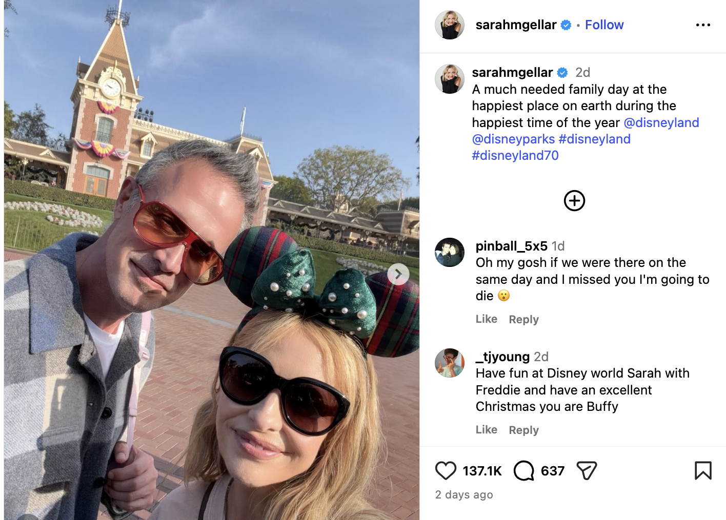 This Iconic Celebrity Couple Just Had My DREAM Day in Disneyland ...
