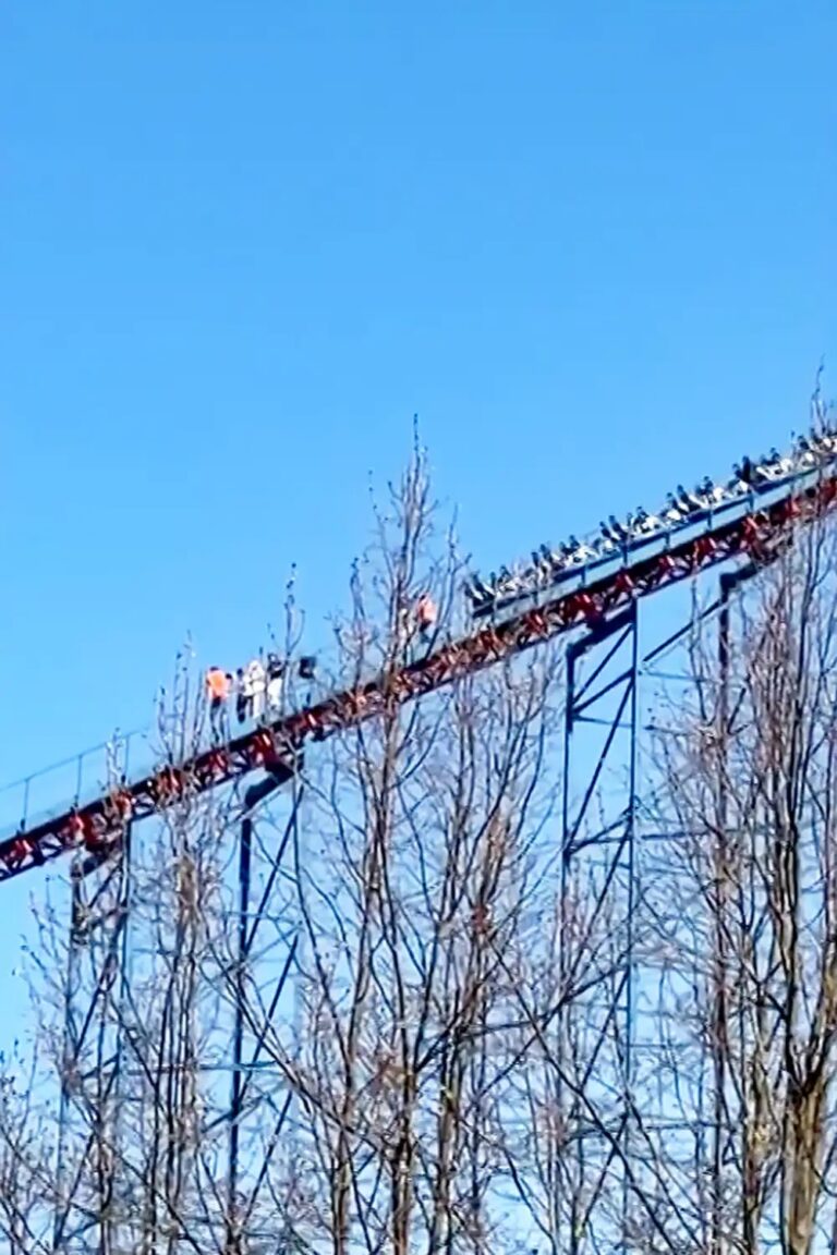 Riders Forced To Walk Down 208 Feet After Being Stranded on Roller ...